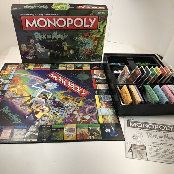 Monopoly | Toys | Rick And Morty Edition Monopoly Board Game Adult Swim With Collectible Tokens ...